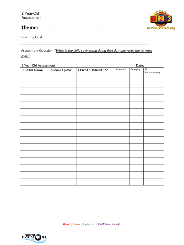 Fillable Online Correlation Between Florida Early Learning and ...