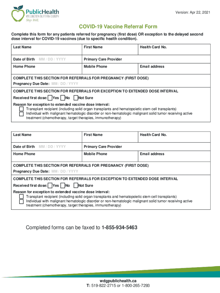 Fillable Online Guide to the COVID-19 Vaccine Screening and Consent Form Fax Email Print - pdfFiller