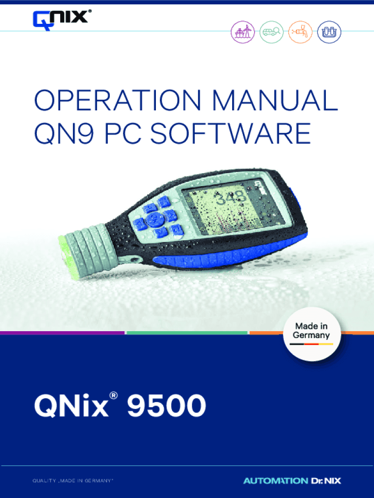 Fillable Online QNix 9500 - Automation Dr. Nix Fax Email Print - pdfFiller