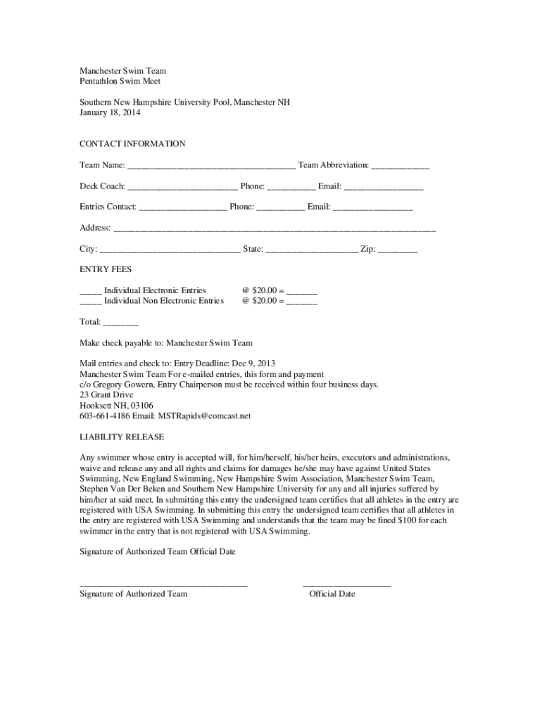 Fillable Online High schools consider alternatives after SNHU pool's ...