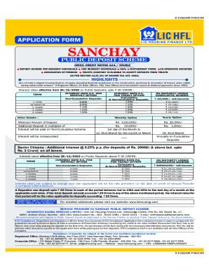 Fillable Online ICICI Home Finance Fixed Deposit Application Form ...
