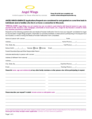 Fillable Online ANGEL ON MY SHOULDER TO TAKE ON NEW DIRECTION ... Fax Email Print - pdfFiller