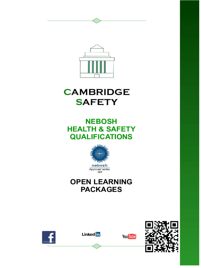 Fillable Online NEBOSH General CertificateClassroom & Online Learning ...