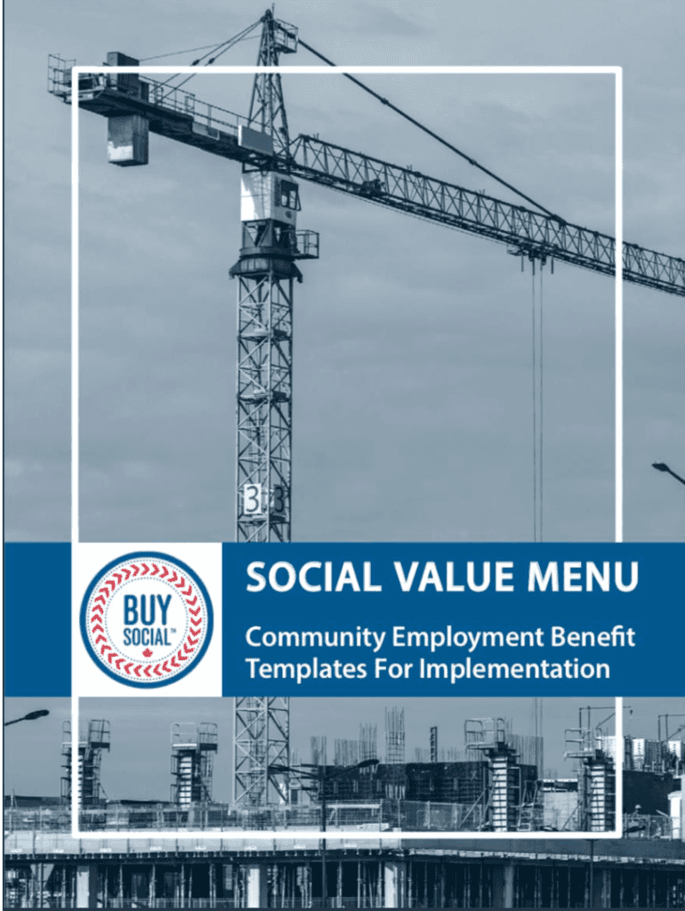 Fillable Online Social Value Menu for Goods and Services Fax Email ...