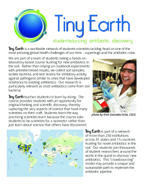 Fillable Online Tiny Earth: A Big Idea for STEM Education and ...