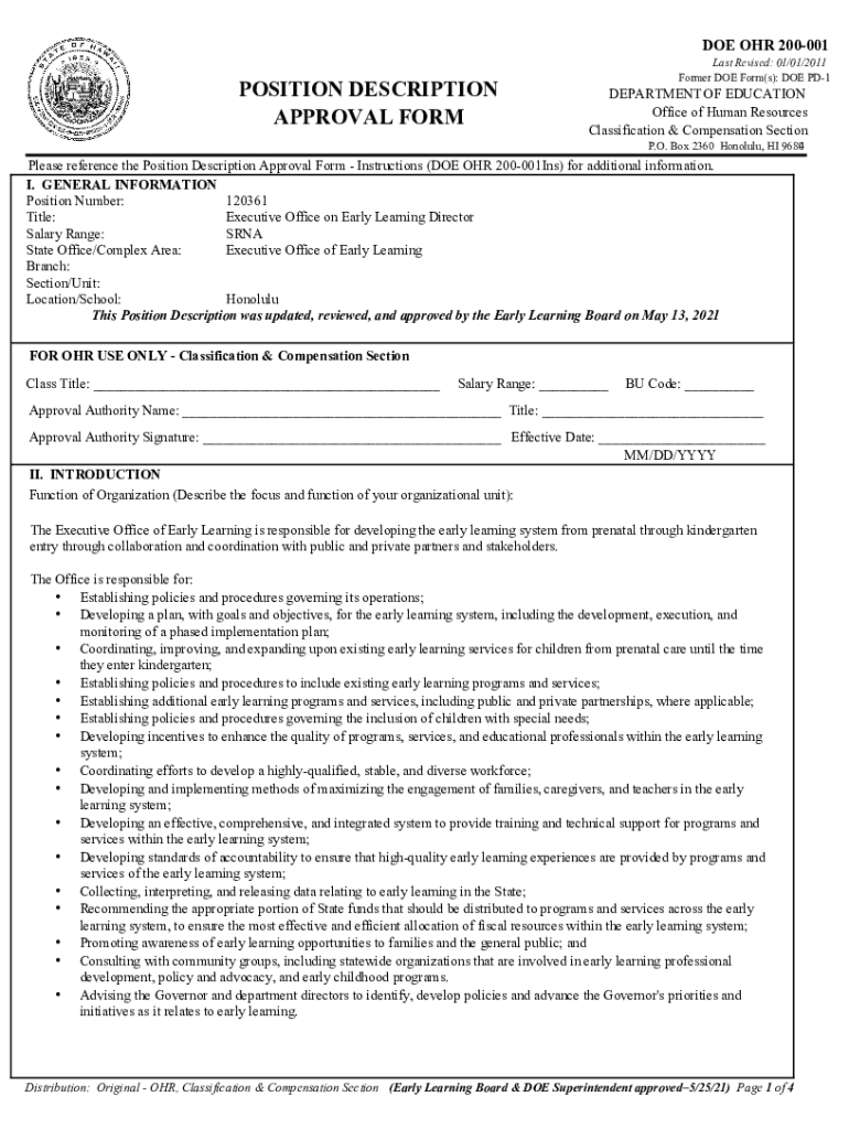 Fillable Online Hawaii doe personal leave form Fax Email Print - pdfFiller