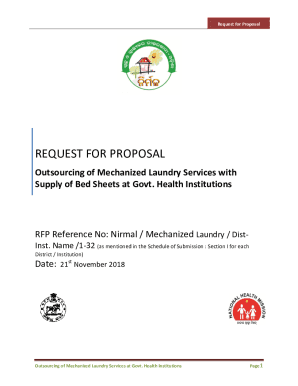 Fillable Online Request for proposal(RFP) for mechanized laundry ...