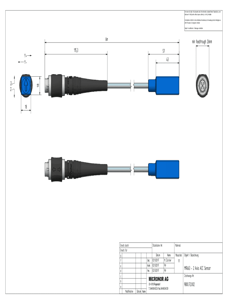 Ausfüllbar Online 2-Axis Sensor, Controller and FO Extension Cables. 2 ...