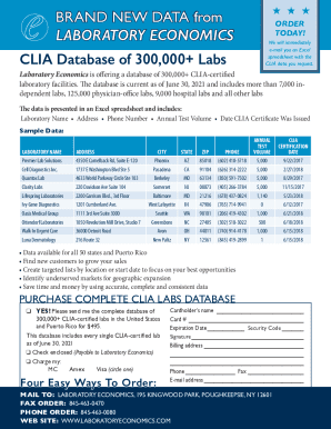 Fillable Online CLIA Clinical Labs - Department of Health and Human ...