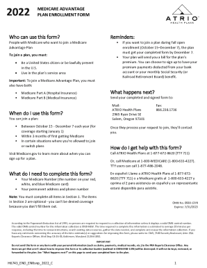 Fillable Online PLAN ENROLLMENT FORM Fax Email Print - pdfFiller