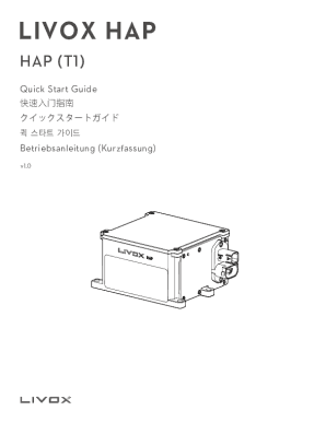 Fillable Online LIVOX HAP T1 Automotive Grade Lidar for Serial ...