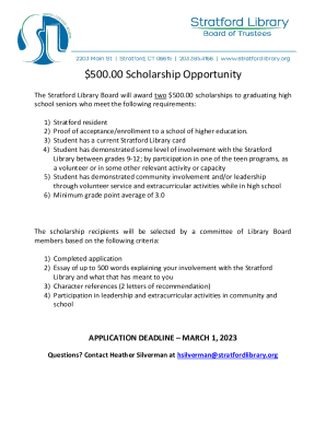 Fillable Online 2022 2023 SLA Scholarship application and flyer updated ...