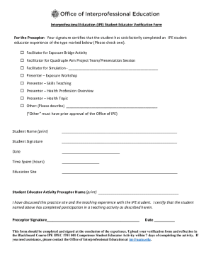 Fillable Online Student-educator-verification-form.pdf Fax Email Print ...