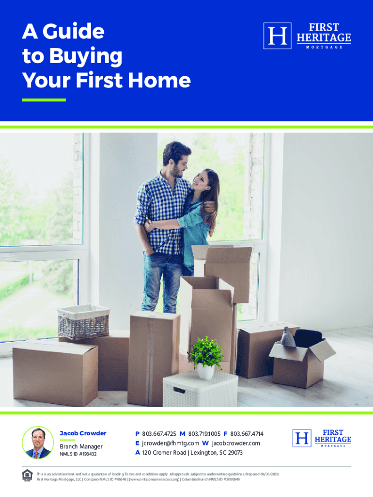 Fillable Online A Guide to Buying Your First Home - First Heritage ...