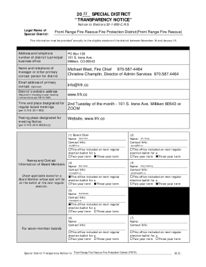 Fillable Online Front Range Fire Rescue - Colorado.gov Fax Email Print ...