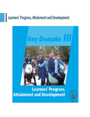 Fillable Online Learners' Progress, Attainment and Development Planning ...