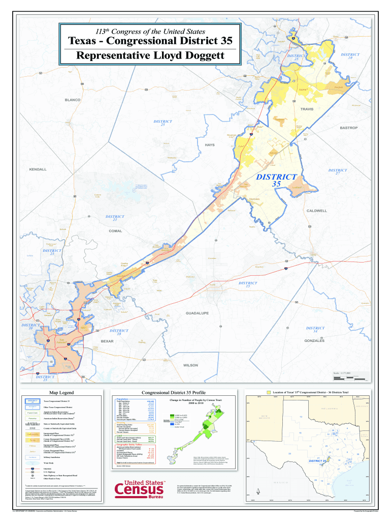 Fillable Online Texas - Congressional District 35 Representative Lloyd ...