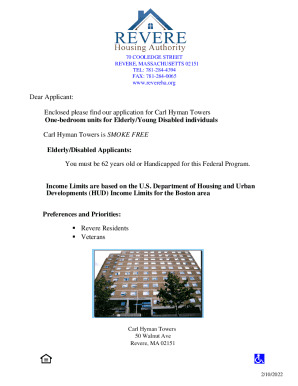 Fillable Online 50 walnut ave - revere , ma 2151 - Hello section 8 Fax ...