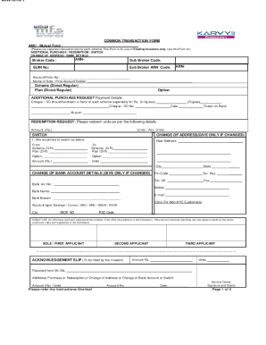 Fillable Online EXISTING INVESTORS TRANSACTION FORM Fax Email Print ...