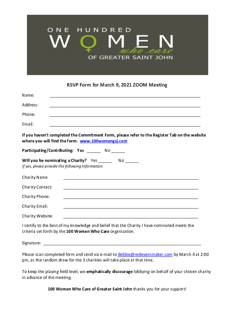 Fillable Online Zoom RSVP Form Template - Jotform Fax Email Print ...