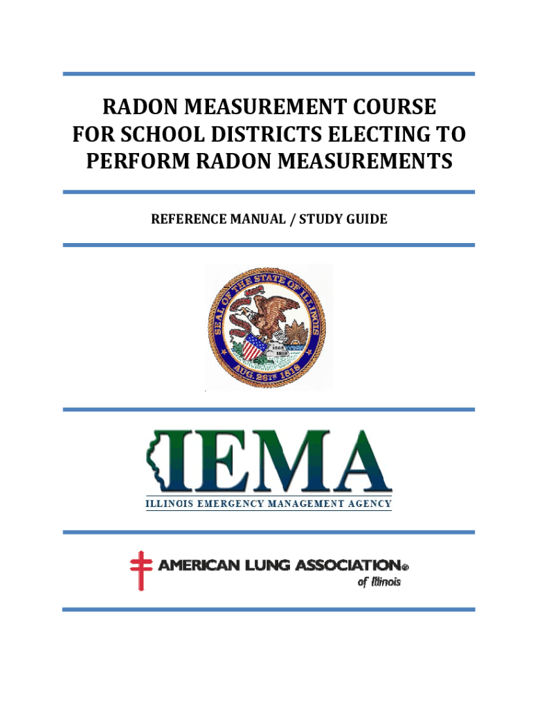 Fillable Online iema illinois Radon Measurement Course for School ...