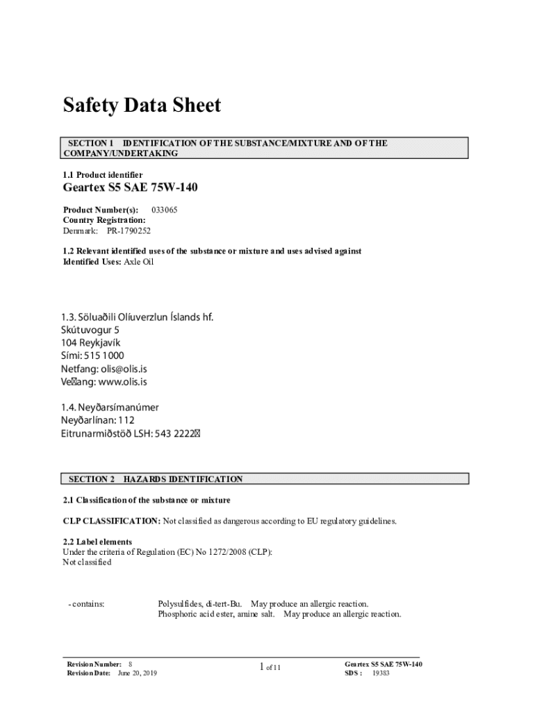 Fillable Online Safety Data Sheets - Hazard Communication Standard Fax Email Print - pdfFiller