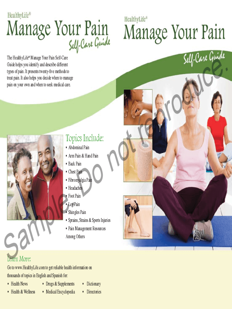 Fillable Online Self-management at the core of back pain care - NCBI ...