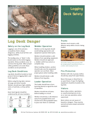 Fillable Online How Accidents Happen in Logging Industry - Loggers ...