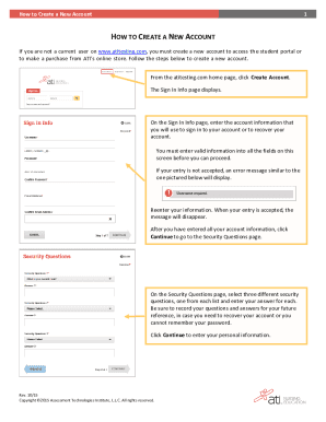 Fillable Online How to Create a New User on atitesting.com Step 1 Fax ...