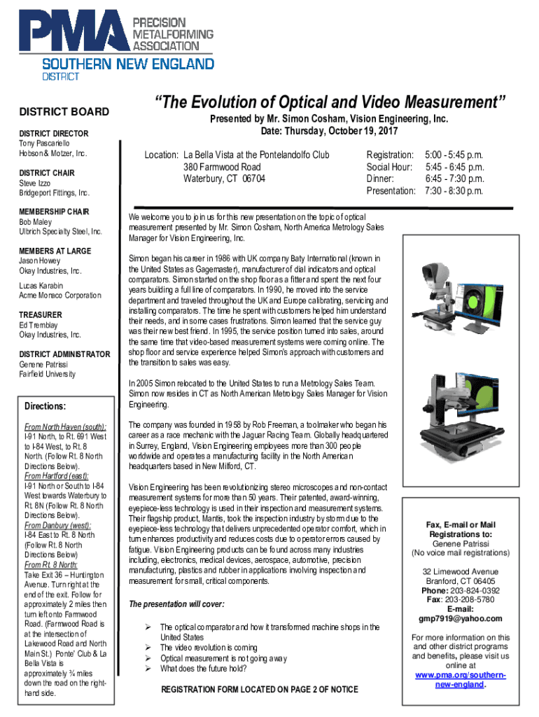 Fillable Online The Evolution of Optical and Video Measurement Fax ...