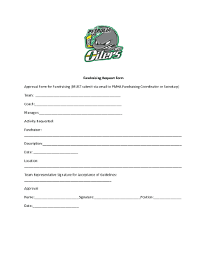 Fillable Online Request Form for Fundraisers/Club ActivitiesEvent Fax Email Print - pdfFiller