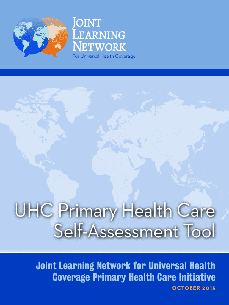 Fillable Online UHC Primary Health Care Self-Assessment: Summary Report ...