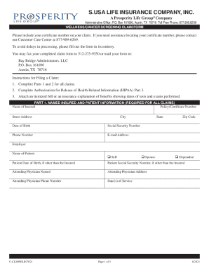 Fillable Online S.USA LIFE INSURANCE COMPANY, INC. Fax Email Print ...