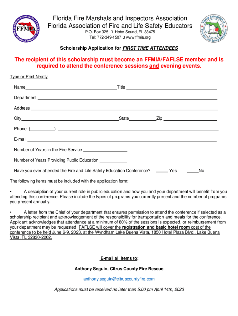 Fillable Online Florida Fire Marshals and Inspectors Association ...