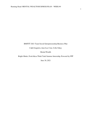 Fillable Online SBA Loans: Business Plan Template - BMO Harris Fax ...