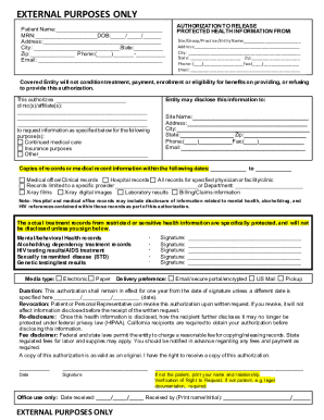 Fillable Online Medical Records Release Request Form Fax Email Print ...