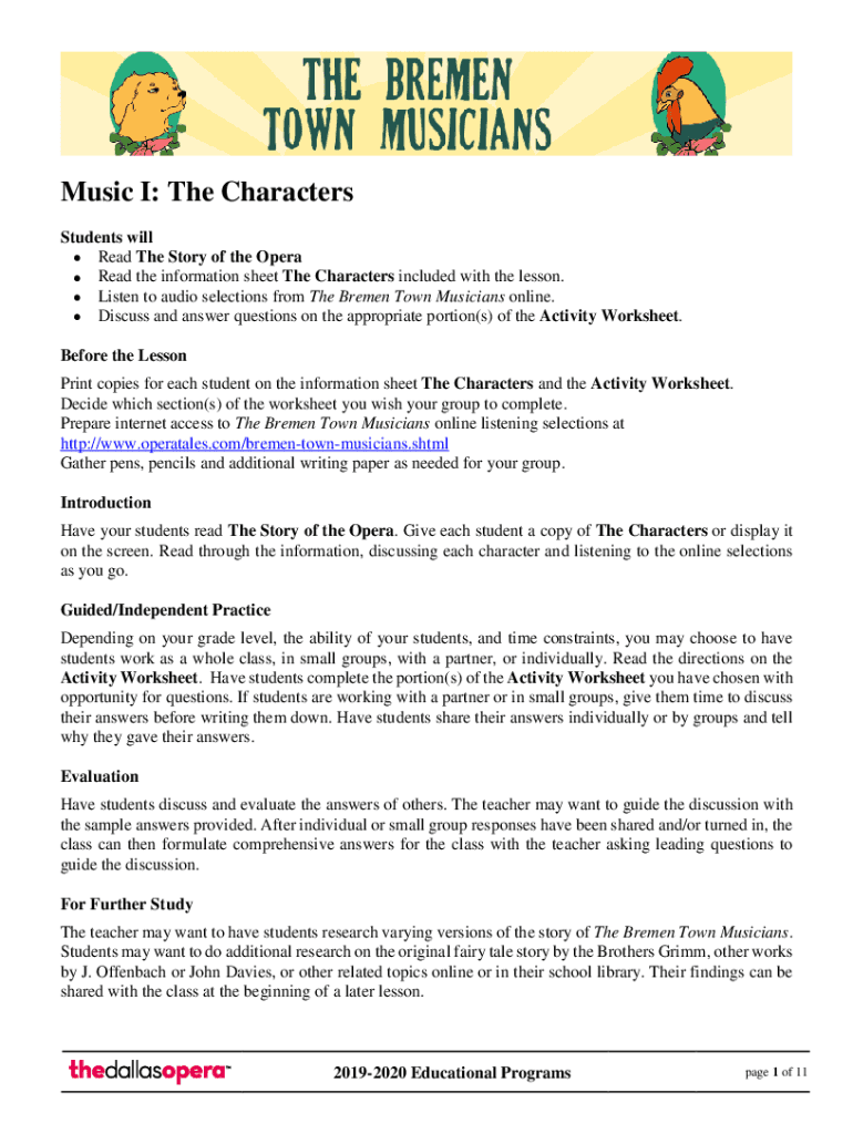 Fillable Online Parts of an Opera: A Quick Beginner's Guide Fax Email ...