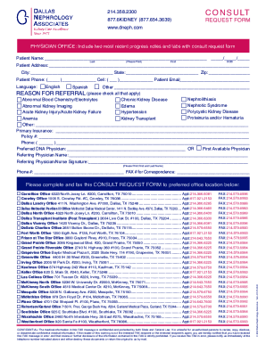 Fillable Online Consult Request Form. Fax Email Print - pdfFiller