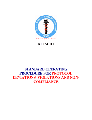 Fillable Online Protocol Deviations, Violations, Waivers and Urgent ...