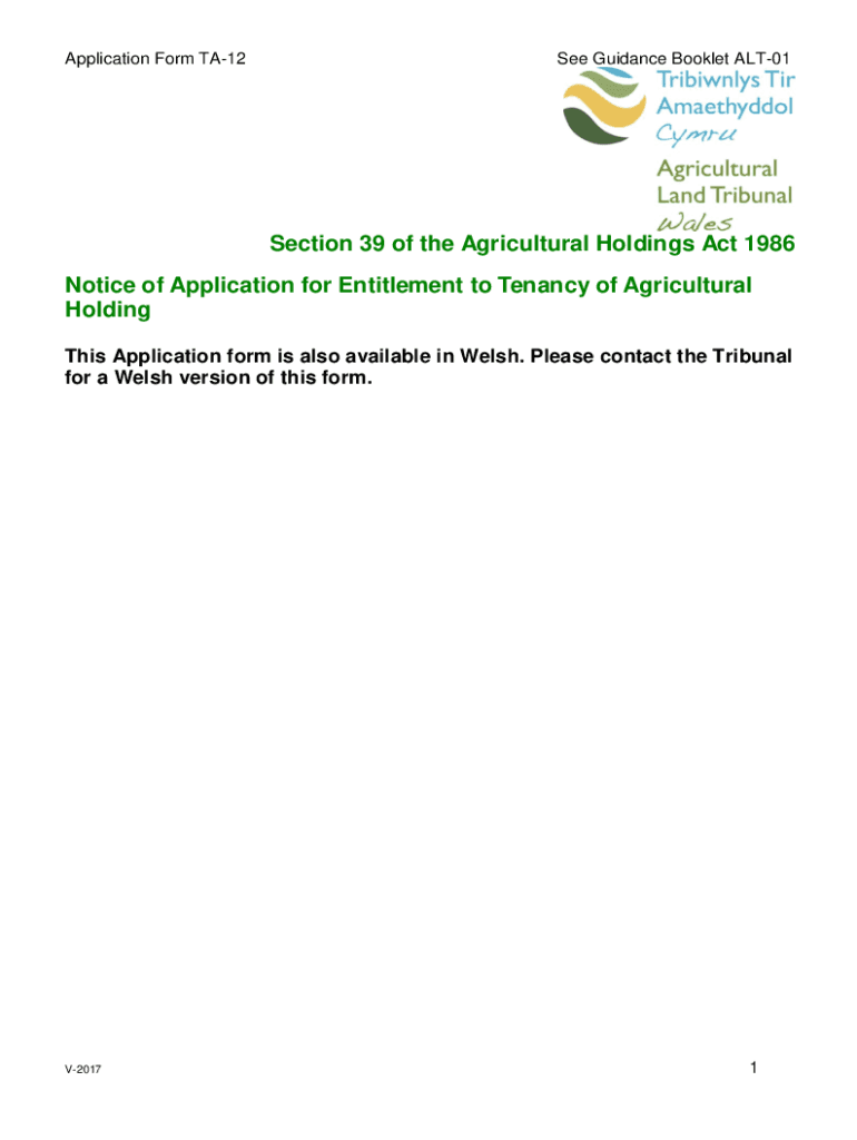 Fillable Online Notice of Application for Direction for Succession ...