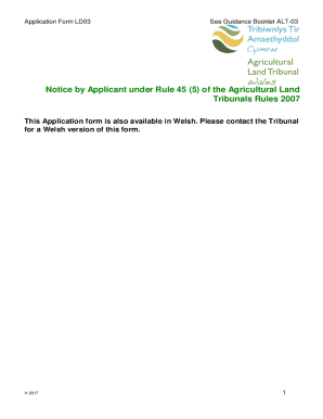 Fillable Online Application forms Using: The Lands Tribunal for ...