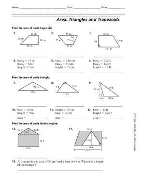 Fillable Online Area of a Trapezoid (Trapezium)Math with Mr. J ...