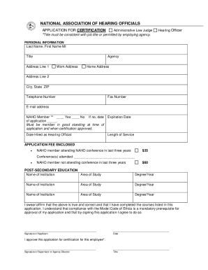 Fillable Online Each agency shall appoint as many administrative law ...