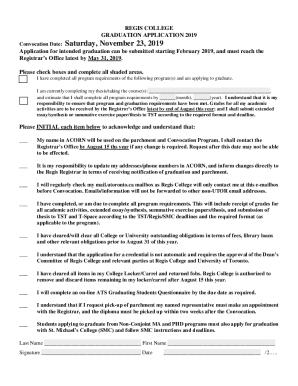 Fillable Online All You Need to Know About Commencement - Regis College Fax Email Print - pdfFiller