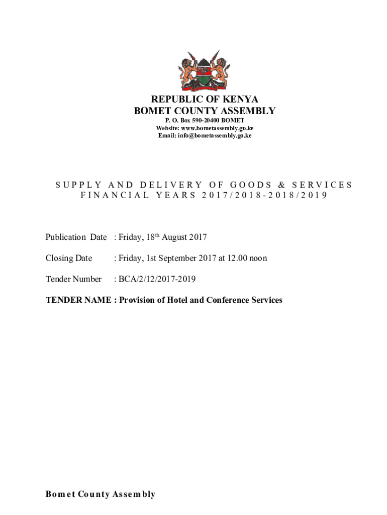 Fillable Online Box 590-20400 BOMET Fax Email Print - pdfFiller