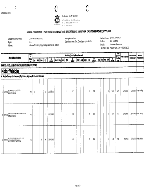 Fillable Online ANNUAL PROCUREMENT PLAN - Calamba Water District Fax Email Print - pdfFiller