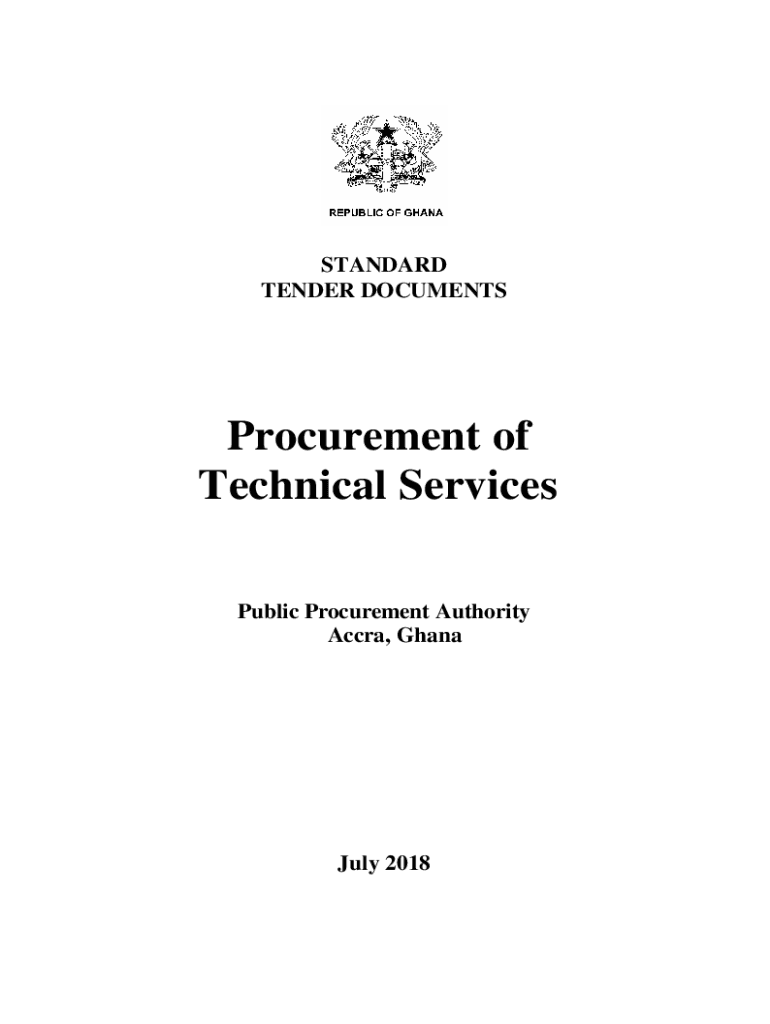 Fillable Online Standard Tender Document for Framework Agreement (Works ...
