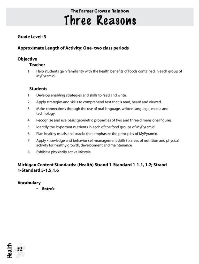 Fillable Online topic 1. why we need to eat well - The Family Nutrition ...