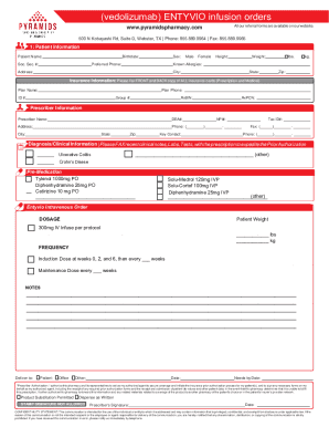 Fillable Online ENTYVIO- vedolizumab injection, powder, lyophilized ...