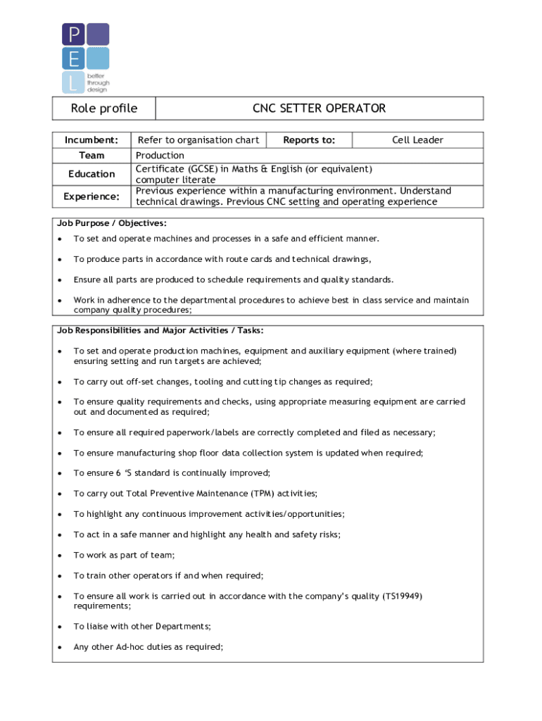 Fillable Online CNC Operator vs. CNC Machinist: Key Differences ...
